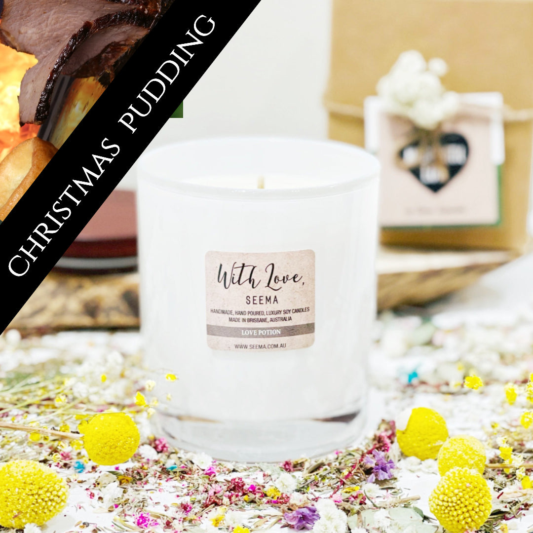 Christmas Pudding - Luxury Soy Scented Candle – Seema with Love